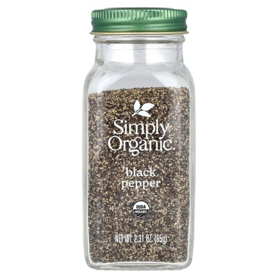 Simply Organic有机黑胡椒研磨调味料烧烤牛排意面