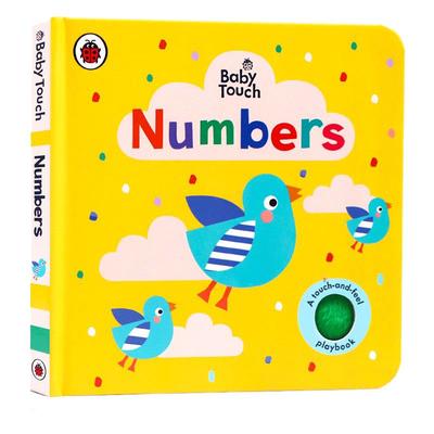 Baby Touch Numbers 数字启蒙认知触摸书 英文原版绘本 ladybird小瓢虫出版大开纸板玩玩书撕不烂0-1-2-3岁宝宝开拓思维 感官训练