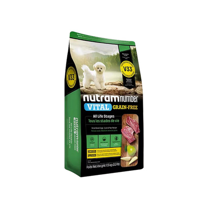 纽顿狗粮V33小型犬主粮通用型全价泰迪犬粮低敏鸭肉梨美版进口