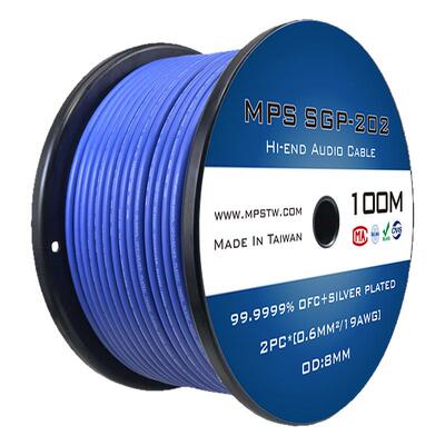 MPS进口SGP-202无氧铜6N镀银密缠发烧音响功放信号平衡音频线