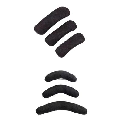 汉服假发垫发包薄款秃子乐牛角包假发古风儿童两侧垫发扁软牛角