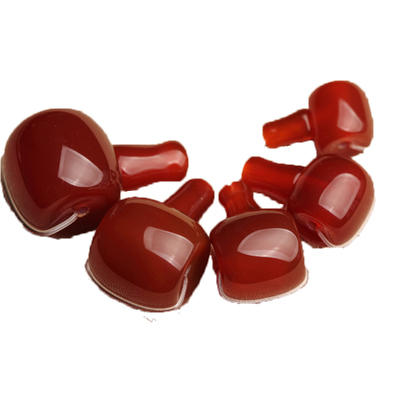 红玛瑙三通配件佛头配饰