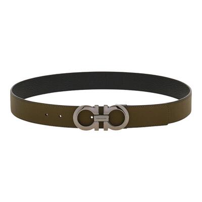 【24期免息】FERRAGAMO菲拉格慕男双面可调式GANCINI皮带3.5CM宽
