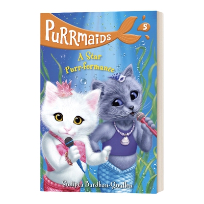 英文原版 Purrmaids #5 A Star Purr-formance 美猫鱼5 明星表演 英文版 进口英语原版书籍儿童全英语书