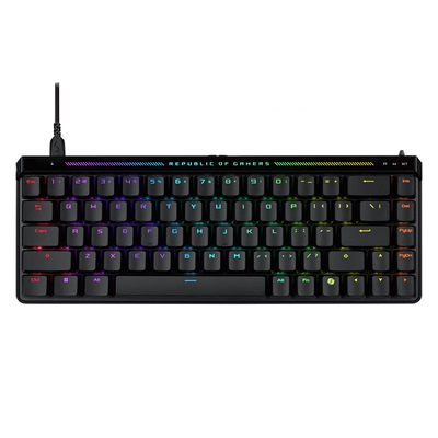 ROG魔导士Ace HFX磁轴ABS有线68键键盘华硕玩家国度机械键盘PBT