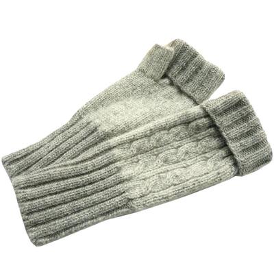 冬保暖羊毛写字游戏露指手套手筒