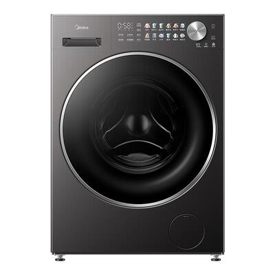 美的12kg纯平自由嵌智投家用滚筒