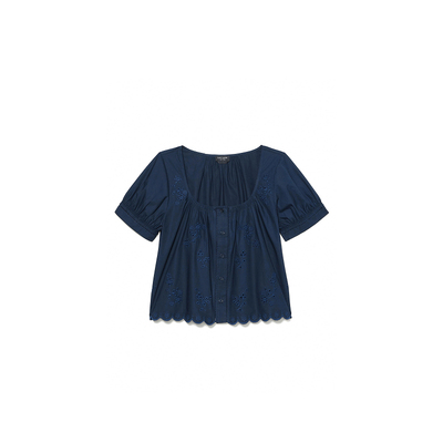 【2026新款】kate spade ks WOVEN短袖刺绣上衣