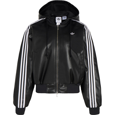 Adidas/阿迪达斯正品三叶草女士日常连帽保暖耐穿休闲棉服KU6857