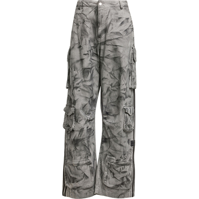 Adidas/阿迪达斯正品三叶草女士复古工装阔腿运动长裤IW5537