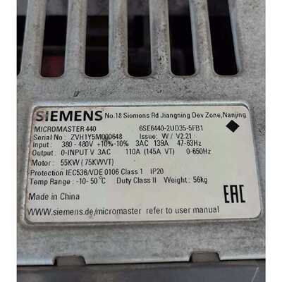 议价6SE64402UD355FB1变频器440系列5适用