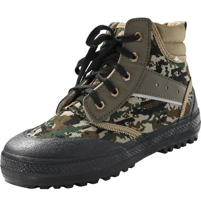 3531高帮加绒加厚解放鞋男保暖耐磨防滑劳保棉胶鞋东北冬季大棉鞋