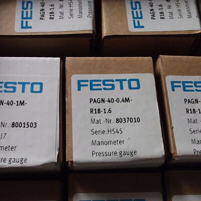 议价实拍现货FESTO正品全新压力表PAGN-40-1M-G18 8001503/800150