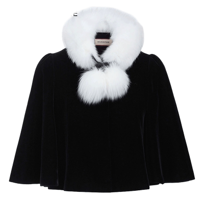 MOJO莫佐斗篷式丝绒上衣