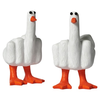 鸭子创意树脂桌面摆件