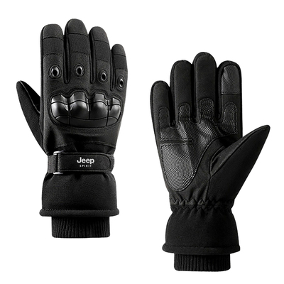 jeep吉普手套男冬季加绒加厚