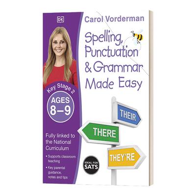 英文原版 Spelling, Punctuation and Grammar Made Easy - Ages 8-9 Key Stage 2 拼写、标点和语法练习 8-9岁 进口英语书籍