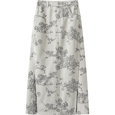 【播奥莱】播商场同款Zhang Hui联名国风半身裙女早春BDS1BD1323