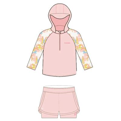 TOSWIM连体长袖微胖温泉泳衣保守防晒显瘦度假游泳衣女款2025新款