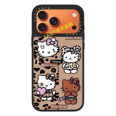 CASE豹纹KT猫适用于苹果16Promax