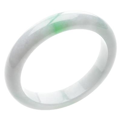 豪8印象手镯之家S1825180Y162翡翠手镯圈口57.8mm白底带翠玉镯