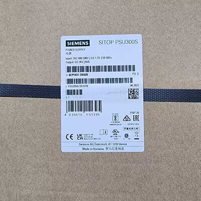 议价6EP1437-2BA20西门子SITOP PSU300S 40A稳定电源输入6EP14372