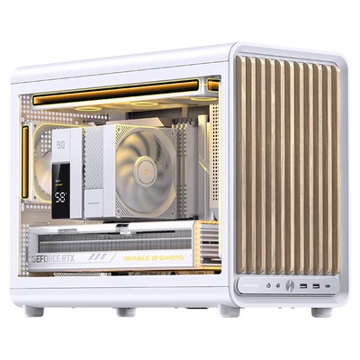 乔思伯电脑机箱D33格栅面板风道桌面小机箱支持360水冷TYPC