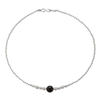 UNEND纯银纯银串珠玛瑙珍珠项链