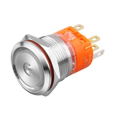 蓝波热卖19mm金属按钮开关防水