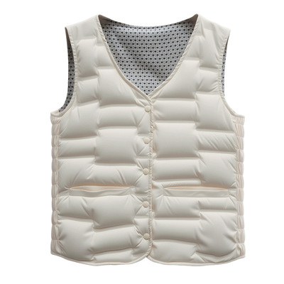 雅鹿秋冬女款羽绒马甲鸭绒保暖