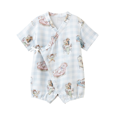 TugTug婴儿爬服夏季男女宝宝