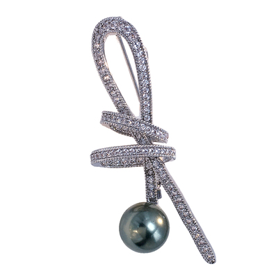 迪曼达极简风丝带胸针女士配饰