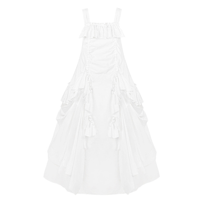 来信与诗·夢｜WP原创副牌肩带可调宽松背带长裙带口袋双子四季款