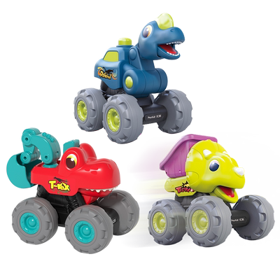 汇乐恐龙工程车2合1造型玩具车