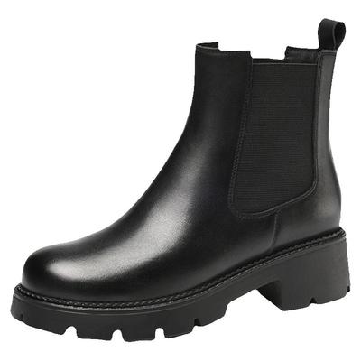 金猴英伦风切尔西烟筒靴