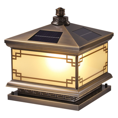 藤源全铜高品质柱头灯中式简约