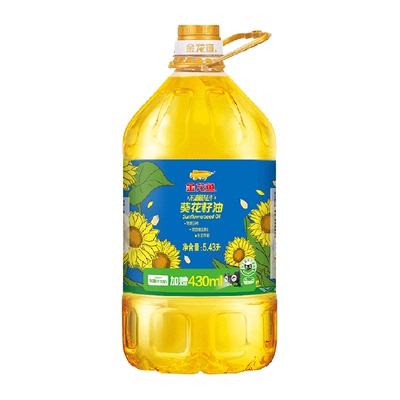金龙鱼不油腻葵花籽食用油5.43L×1桶