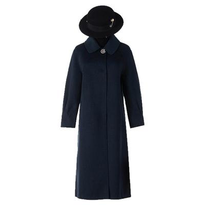 含羊毛双面尼毛呢外套大衣