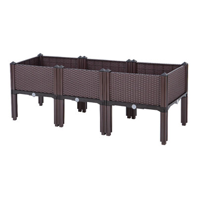 七彩园艺阳台蔬菜花卉种植箱配件 家庭阳台 长方形种植4026KF