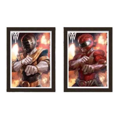 红衣战士裸眼3D立体画