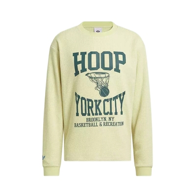 adidas阿迪达斯秋新款三叶草联名款纽约篮球社区情侣长袖 JY4735