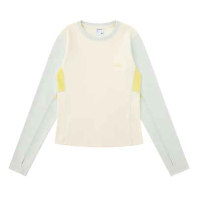 TreesOutside户外女款撞色拼片合身速干长袖T恤