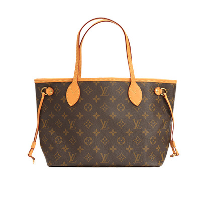 Louis Vuitton/路易威登中古95新/小Neverfull托特包植鞣革更新