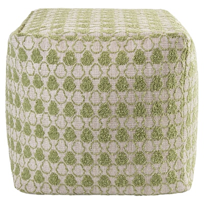 绿色【福禄】羊毛混纺抱枕换鞋凳