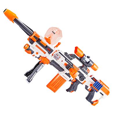 【自由拼装变形】电动连发软弹枪