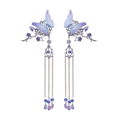 楚月宫原创少女蝴蝶拍照全套头饰