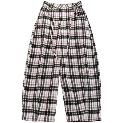 松弛慢人风日系显瘦量感萝卜裤