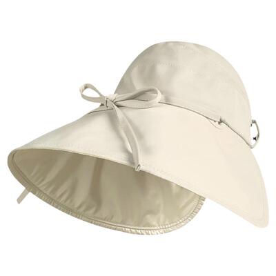 冰丝空顶大帽檐防紫外线渔夫帽