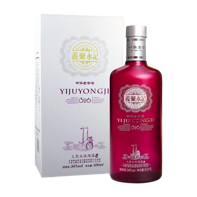 义聚永记34度玫瑰露酒500mL