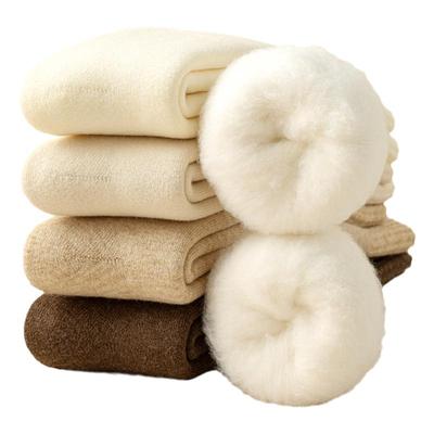 女士秋冬加绒加厚保暖长筒袜